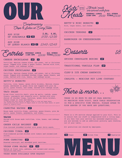 Casa Bonita Menu – Mexican Food, Entertainment & Dining Experience in ...